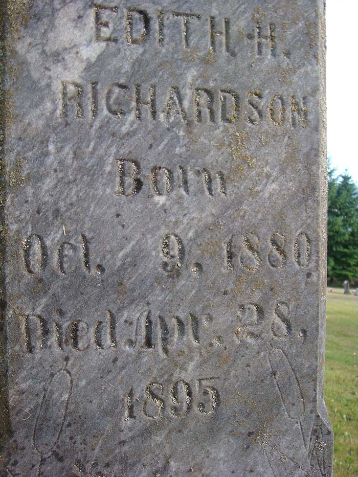 Richardson, Edith H – Quilcene Cemetery