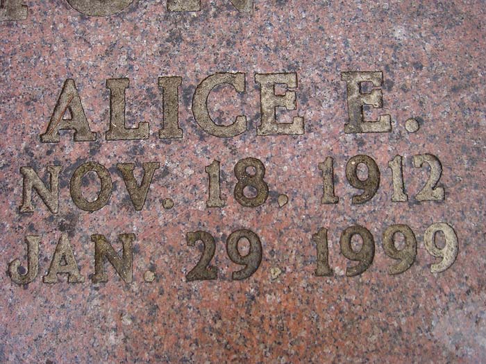 Stratton, Alice E – Quilcene Cemetery