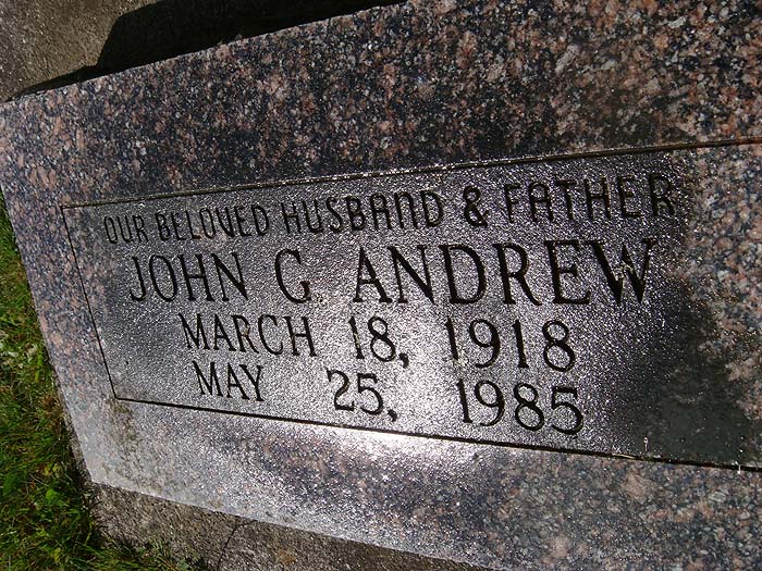 Andrew, John Gilmer – Quilcene Cemetery