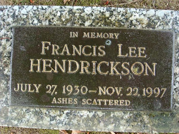 Hendrickson, Francis Lee – Quilcene Cemetery
