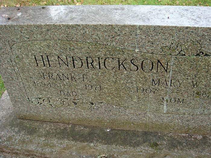 Hendrickson, Frank Earl – Quilcene Cemetery