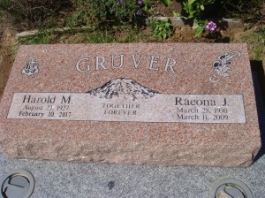 Gruver, Raeona Jean – Quilcene Cemetery