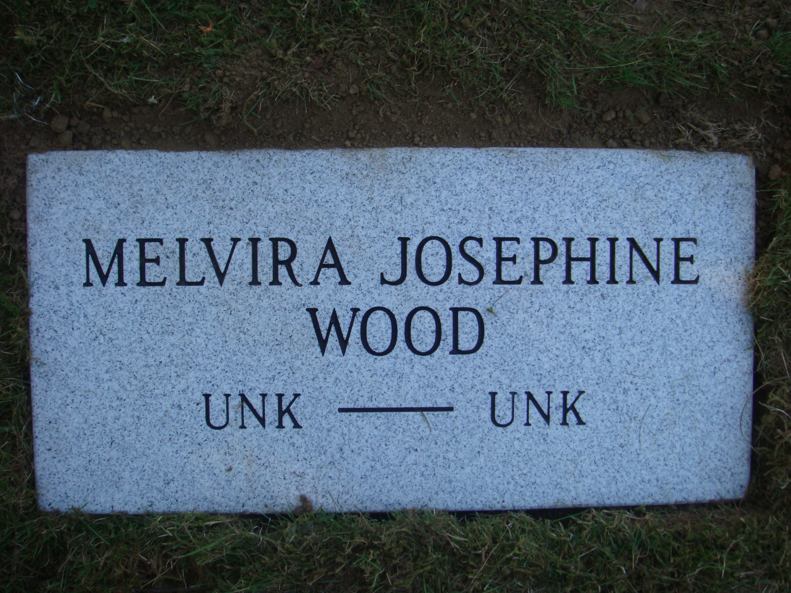 Wood, Melvira Josephine – Quilcene Cemetery